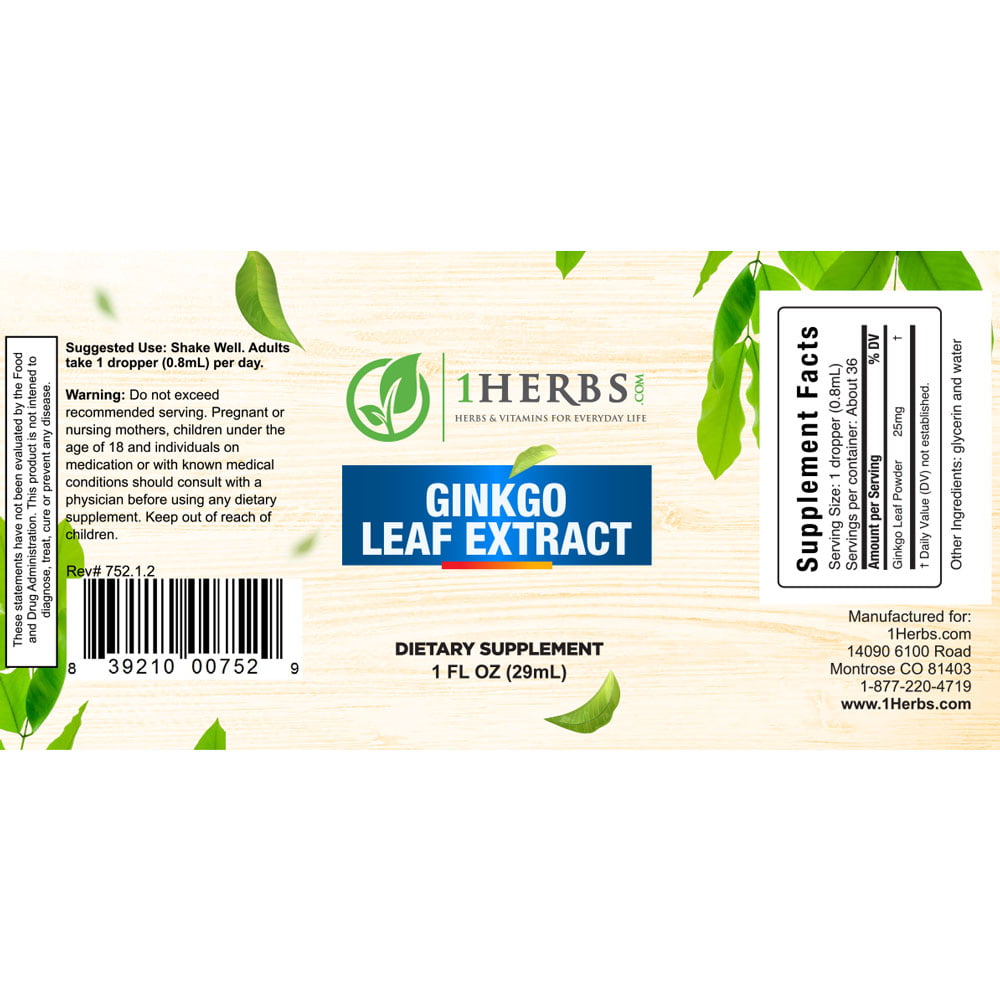 Ginkgo Biloba Leaf Extract